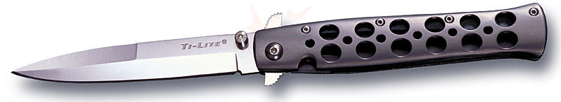 Cold Steel Ti-Lite w/4" VG-1 Stainless Steel Blade, Titanium Handle ...