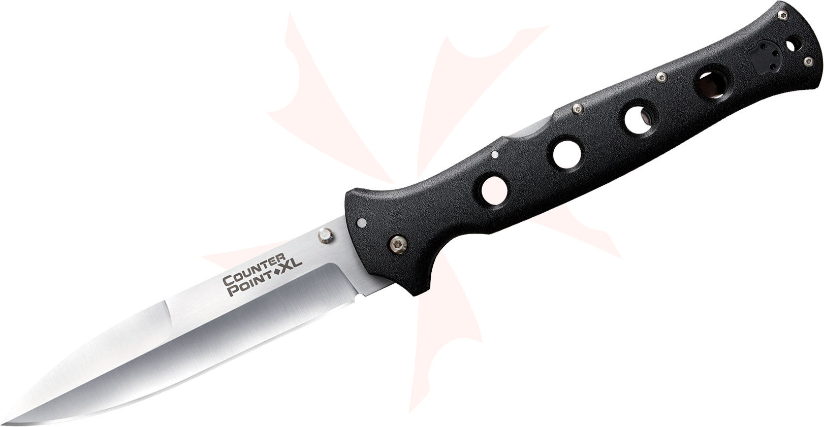 Cold Steel 10AXC Counter Point XL Folding Knife 6" Plain Blade, Griv-Ex ...