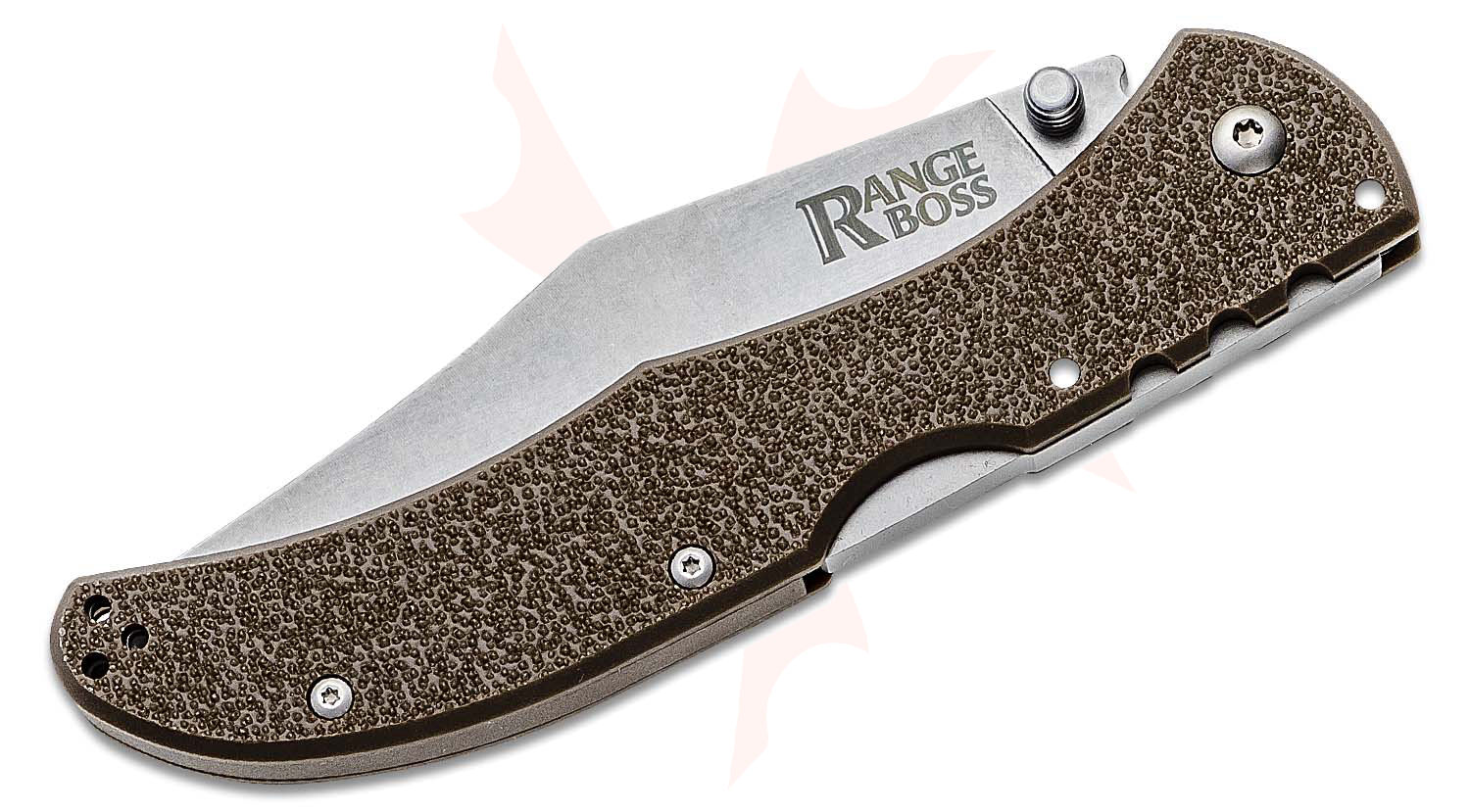 Cold Steel 20KR9 Range Boss Folding Knife 4" 4034 Stonewashed Clip ...