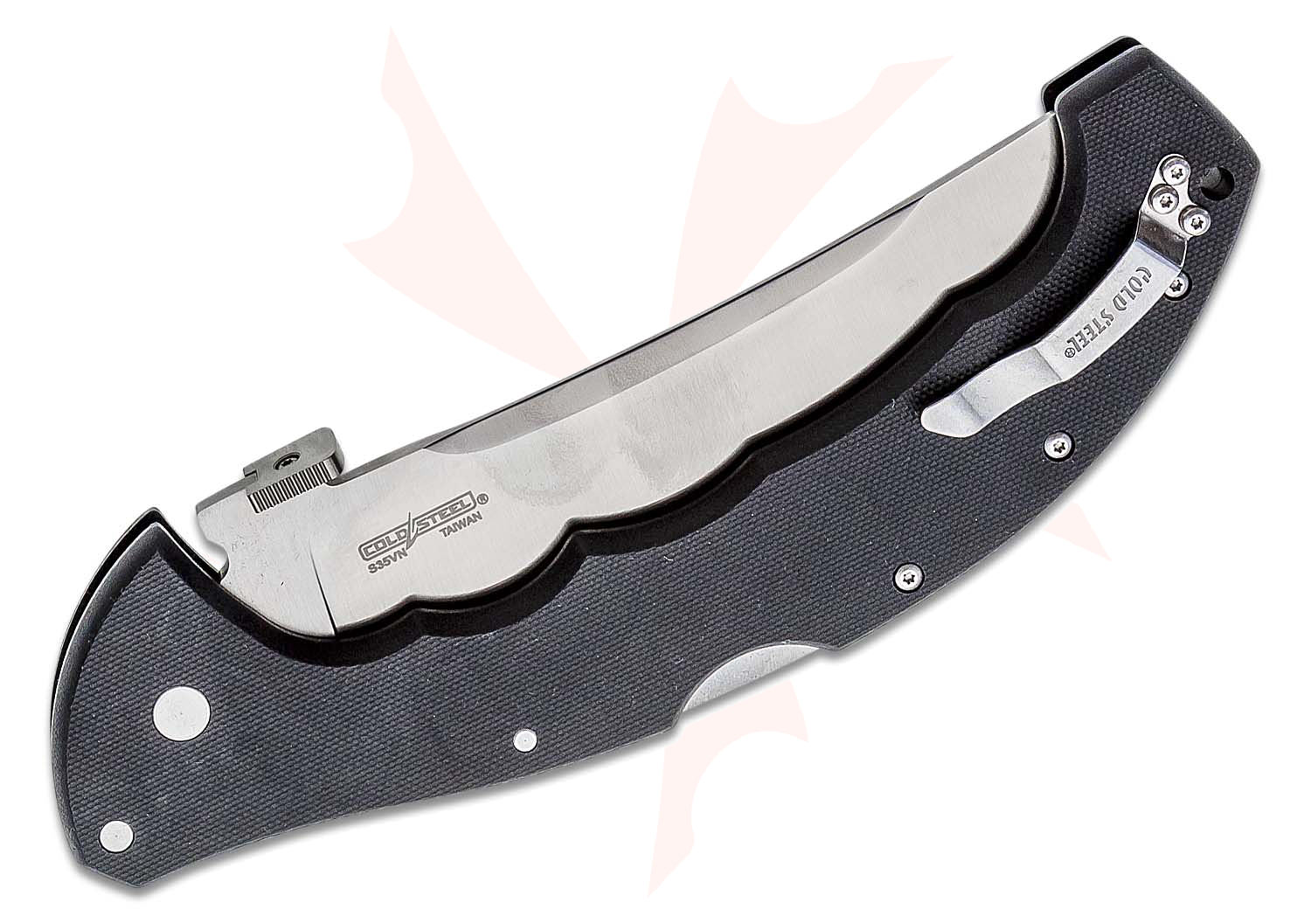 Cold Steel 21TBXS Talwar Folding Knife 5.5" S35VN Satin Serrated Blade ...