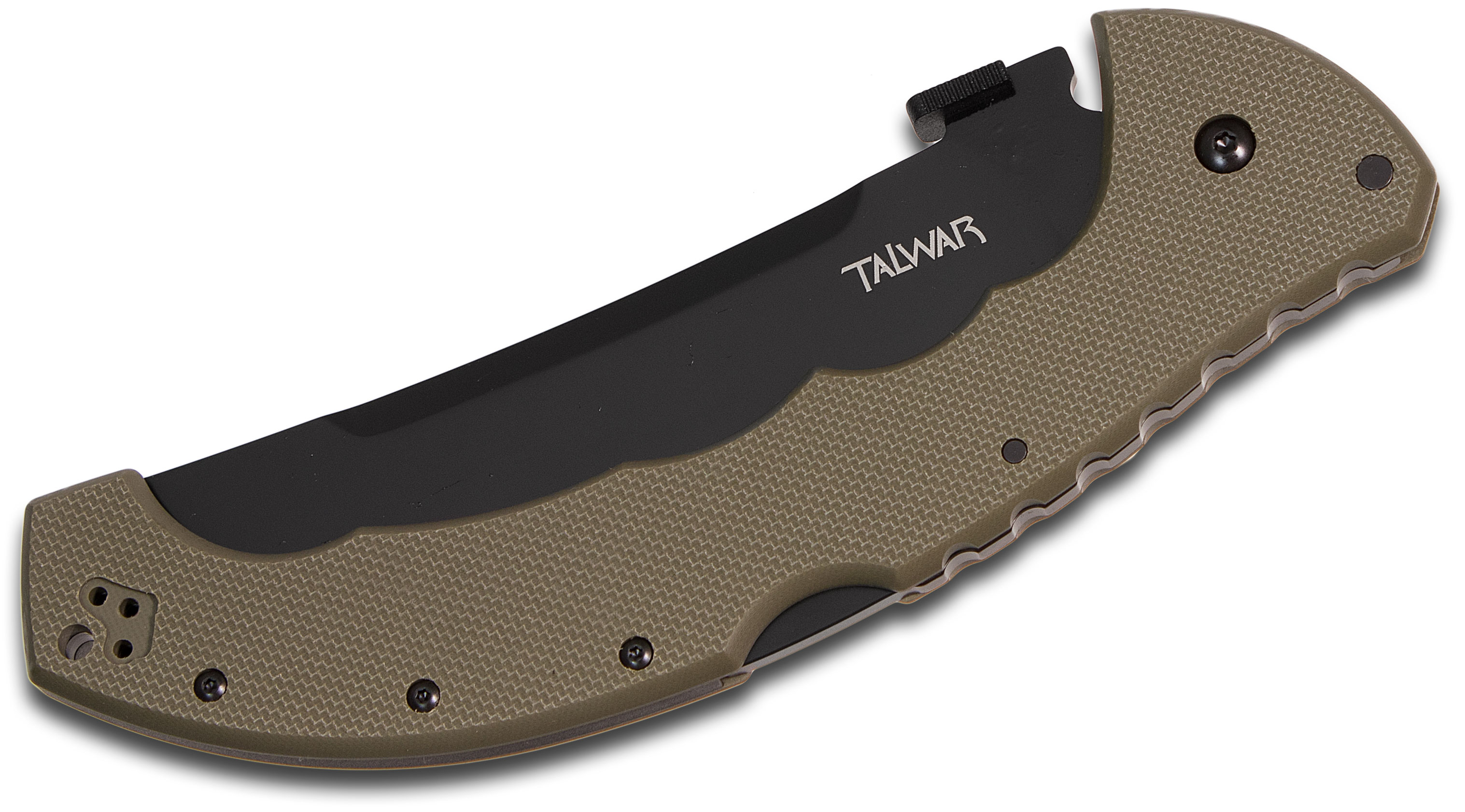 Cold Steel 21TXVG Talwar Folding Knife 5.5" CTS XHP Plain Black Blade ...