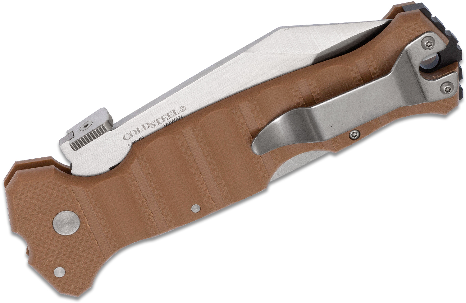 Cold Steel 23HVB Immortal Folding Knife 4" S35VN Plain Blade, Coyote ...