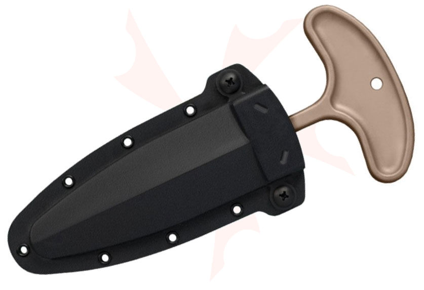 Cold Steel 36ME Drop Forged Push Dagger Fixed 4" 52100 Carbon Tan ...