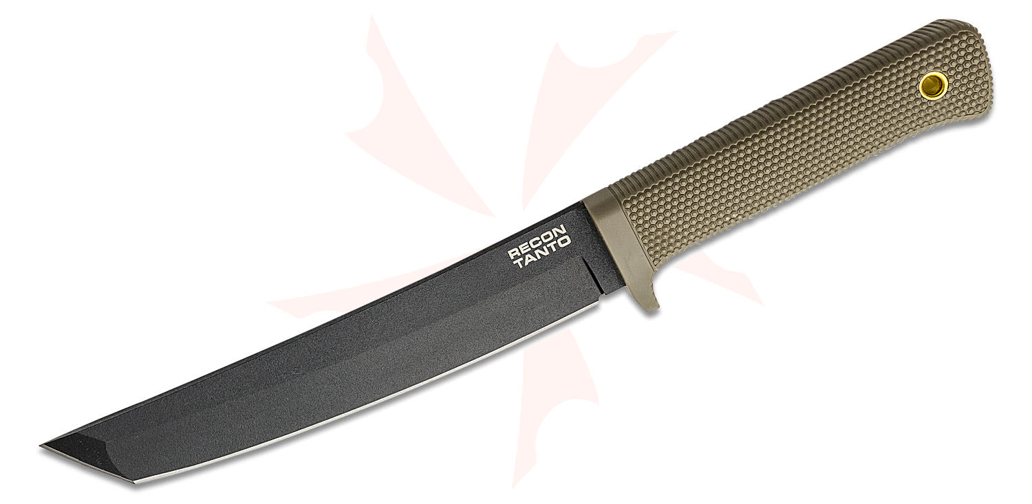 Cold Steel 49LRT-DEBK Recon Tanto Fixed 7" Black SK-5 Blade, FDE Kray ...