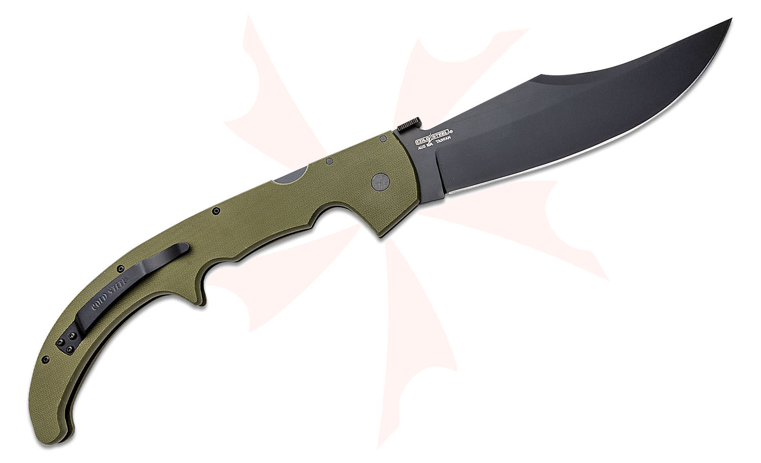 Cold Steel 62MGC-ODBK XL Espada G10 Folding Knife 7.5" Japanese AUS-10A ...