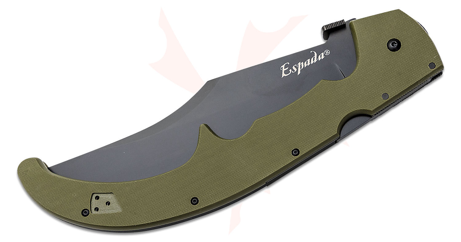 Cold Steel 62MGC-ODBK XL Espada G10 Folding Knife 7.5" Japanese AUS-10A ...