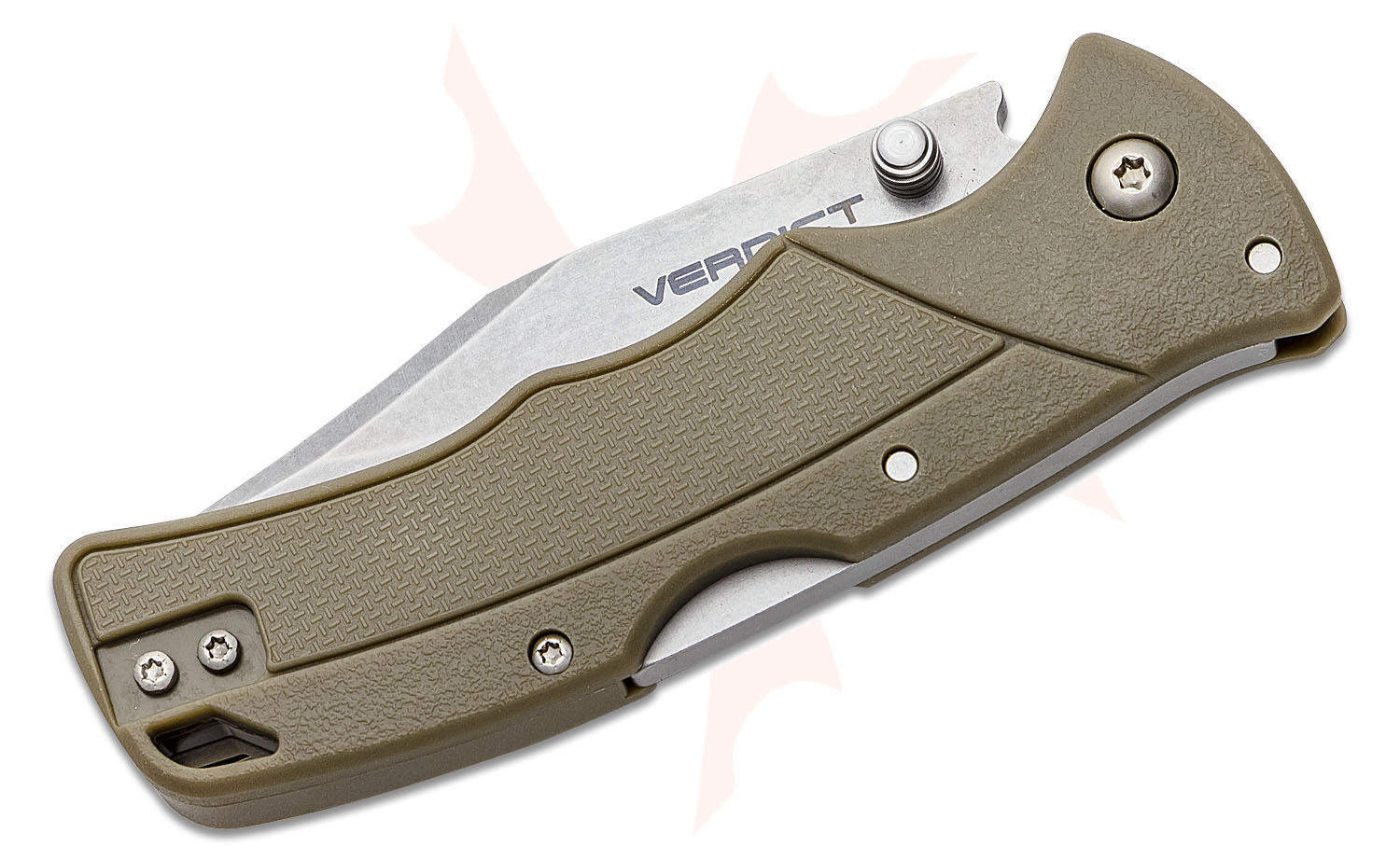 Cold Steel Verdict Folding Knife 3" 4116 Stonewashed Clip Point Blade ...