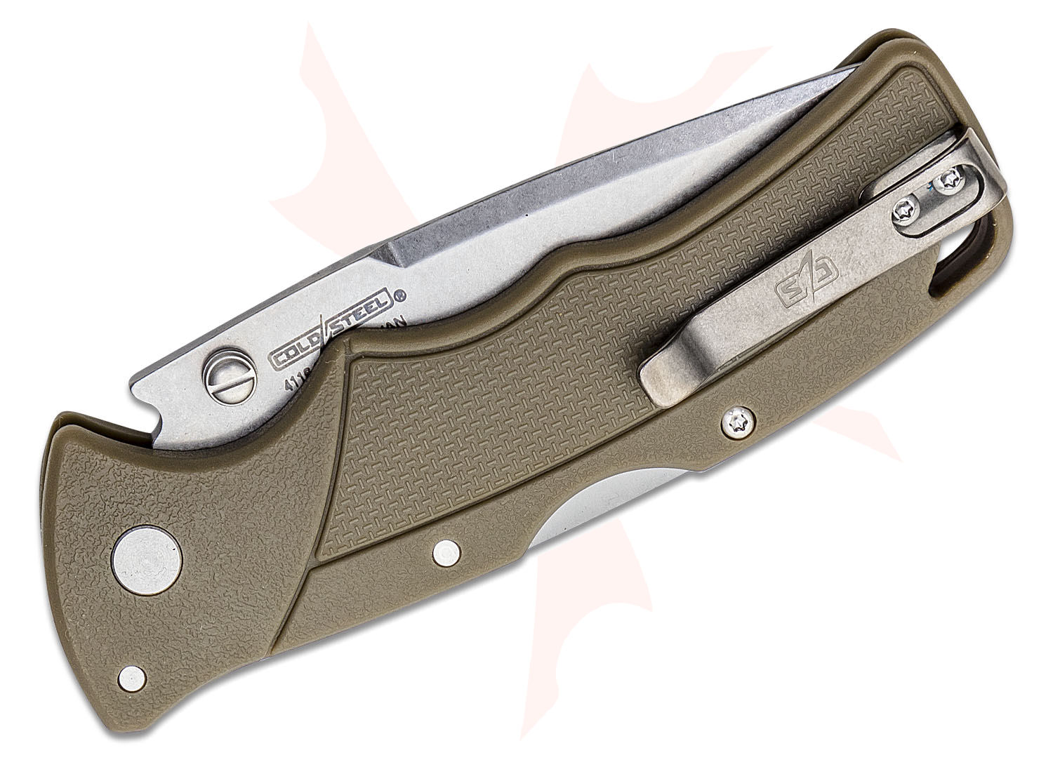 Cold Steel Verdict Folding Knife 3" 4116 Stonewashed Spear Point Blade ...