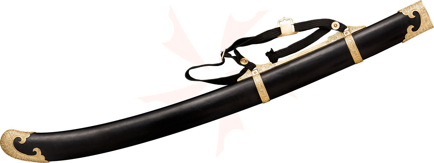 Cold Steel Chinese Saber 36.25" Overall, 1060 Carbon Steel Blade ...