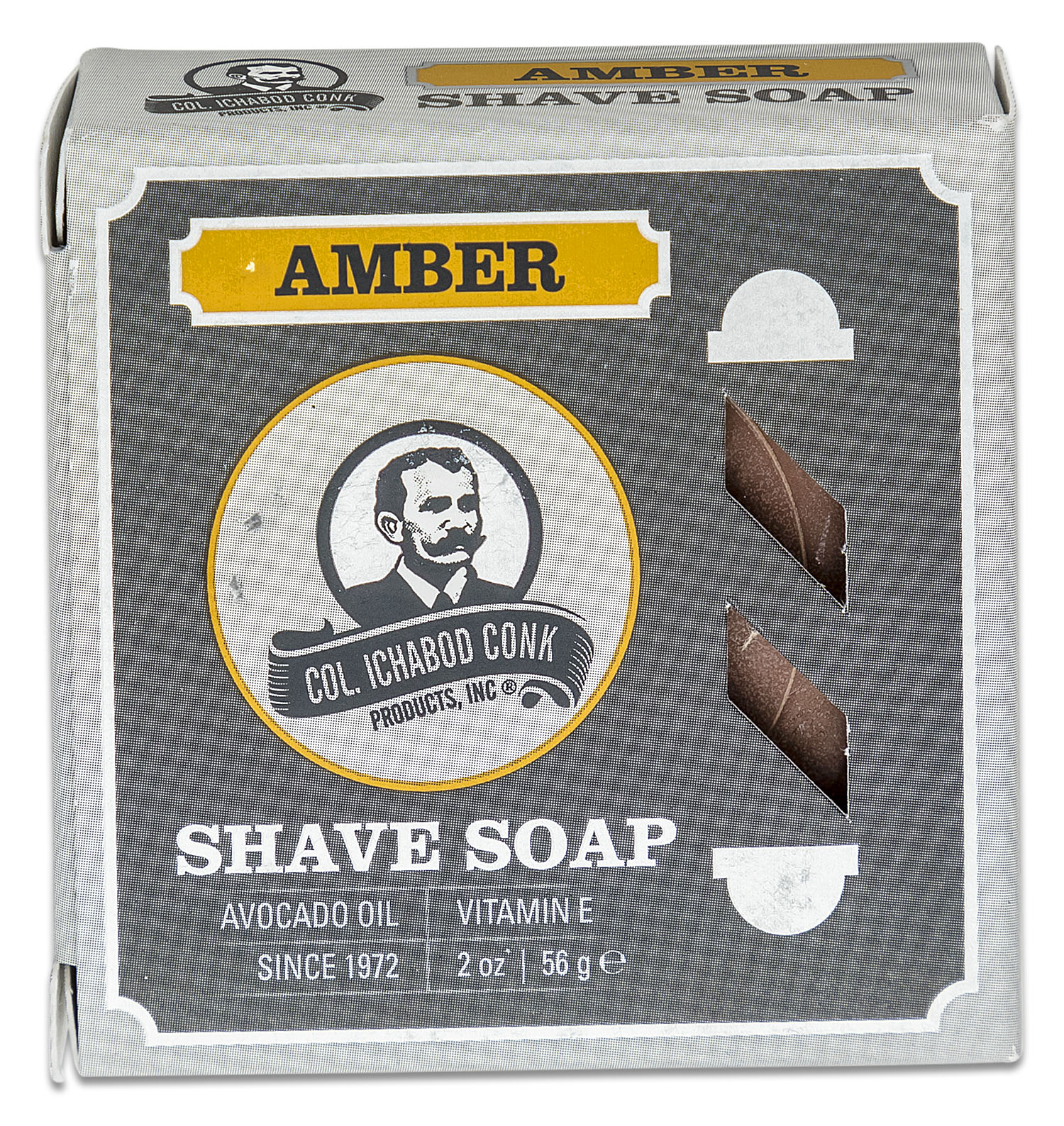 Colonel Conk #114 Regular Size Amber Shave Soap 2 oz. - KnifeCenter