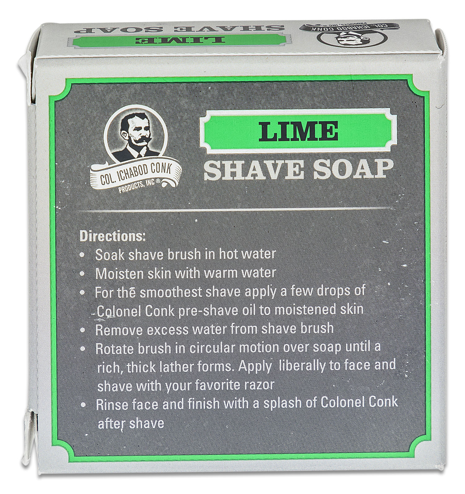 Colonel Conk #122 Regular Size Lime Shave Soap 2 oz. - KnifeCenter