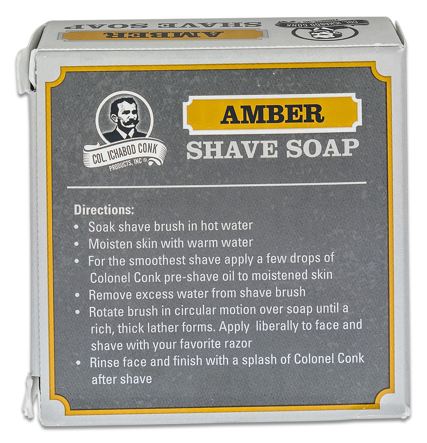 Colonel Conk #123 Super Size Amber Shave Soap 3.15 oz. - KnifeCenter