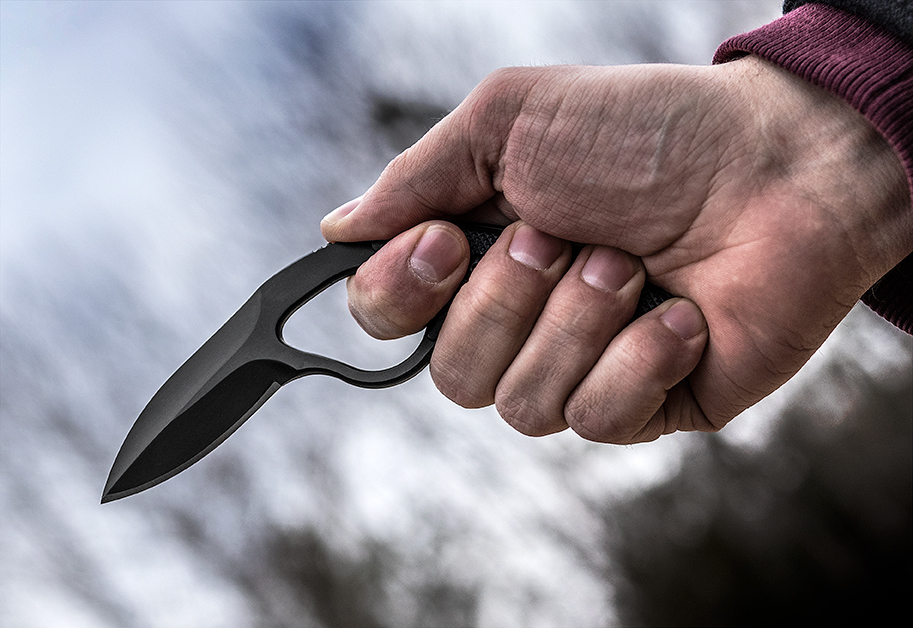 Colonel Blades NCO LowVZ Fixed Blade Kit with Training Knife, Black GFN ...