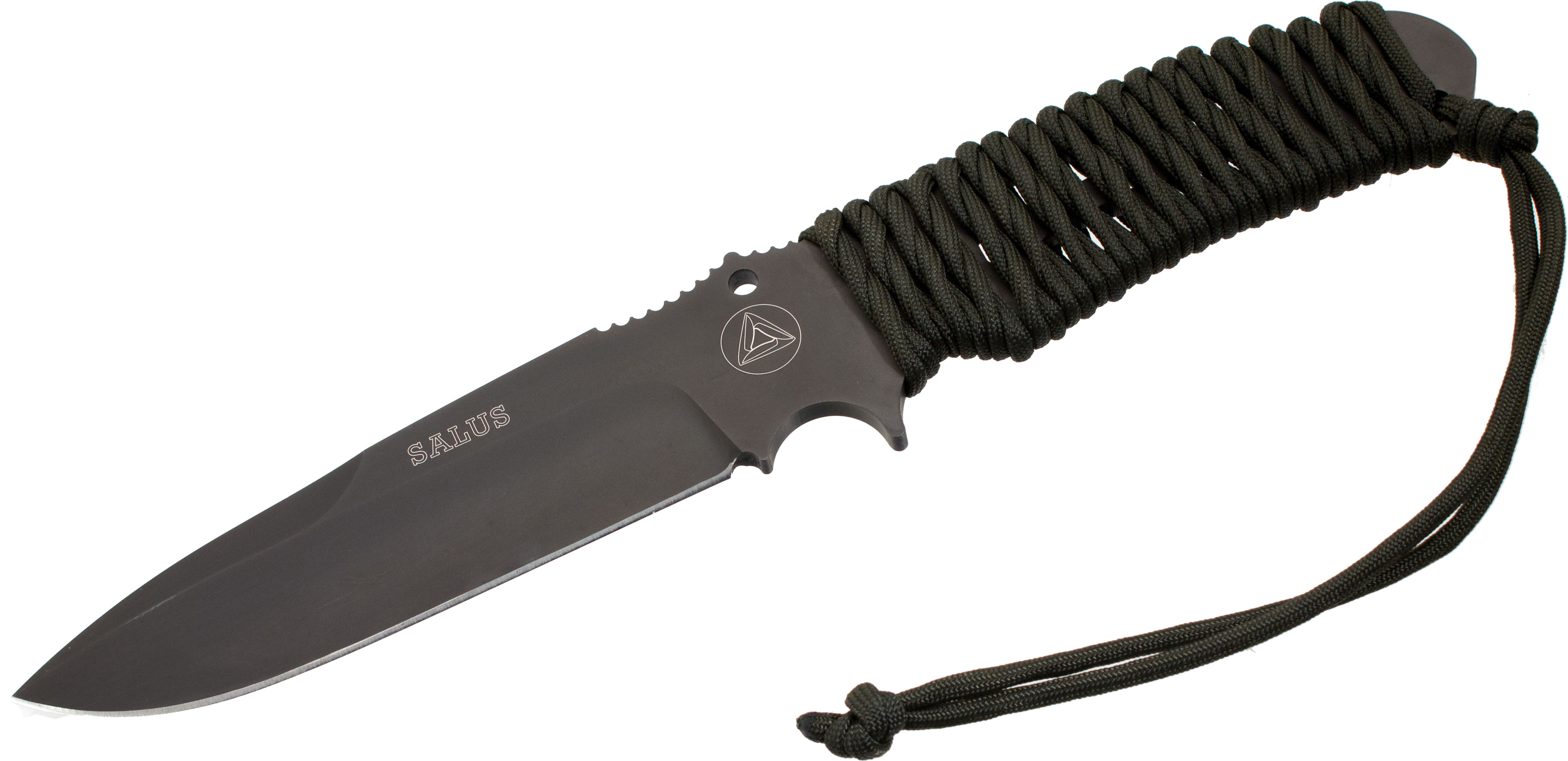 Combative Edge Salus Tactical Fixed 5.875" N690Co Black Plain Blade, OD ...