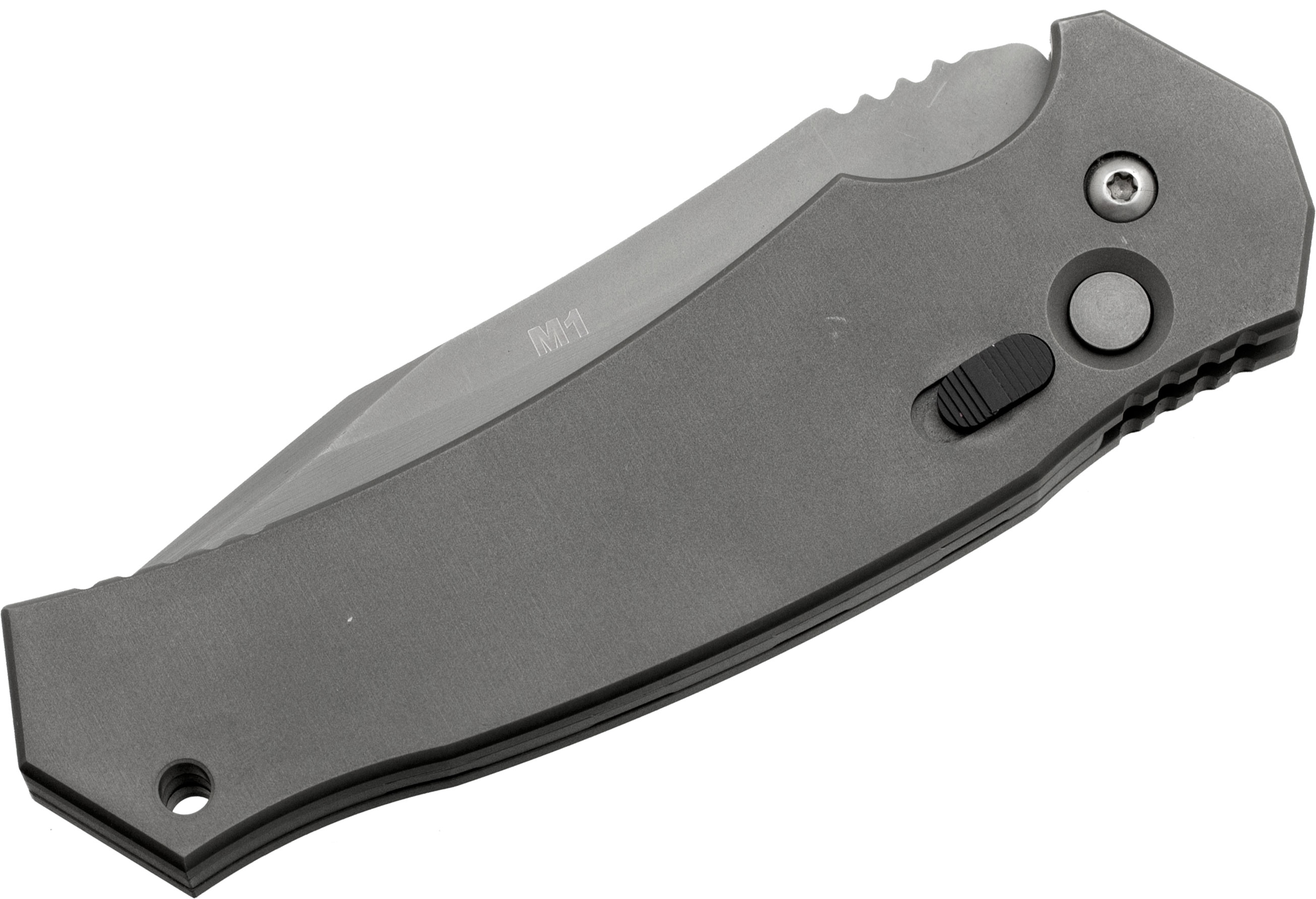 Combative Edge M1 AUTO Folder 3.75" S30V Bead Blast Combo Blade ...