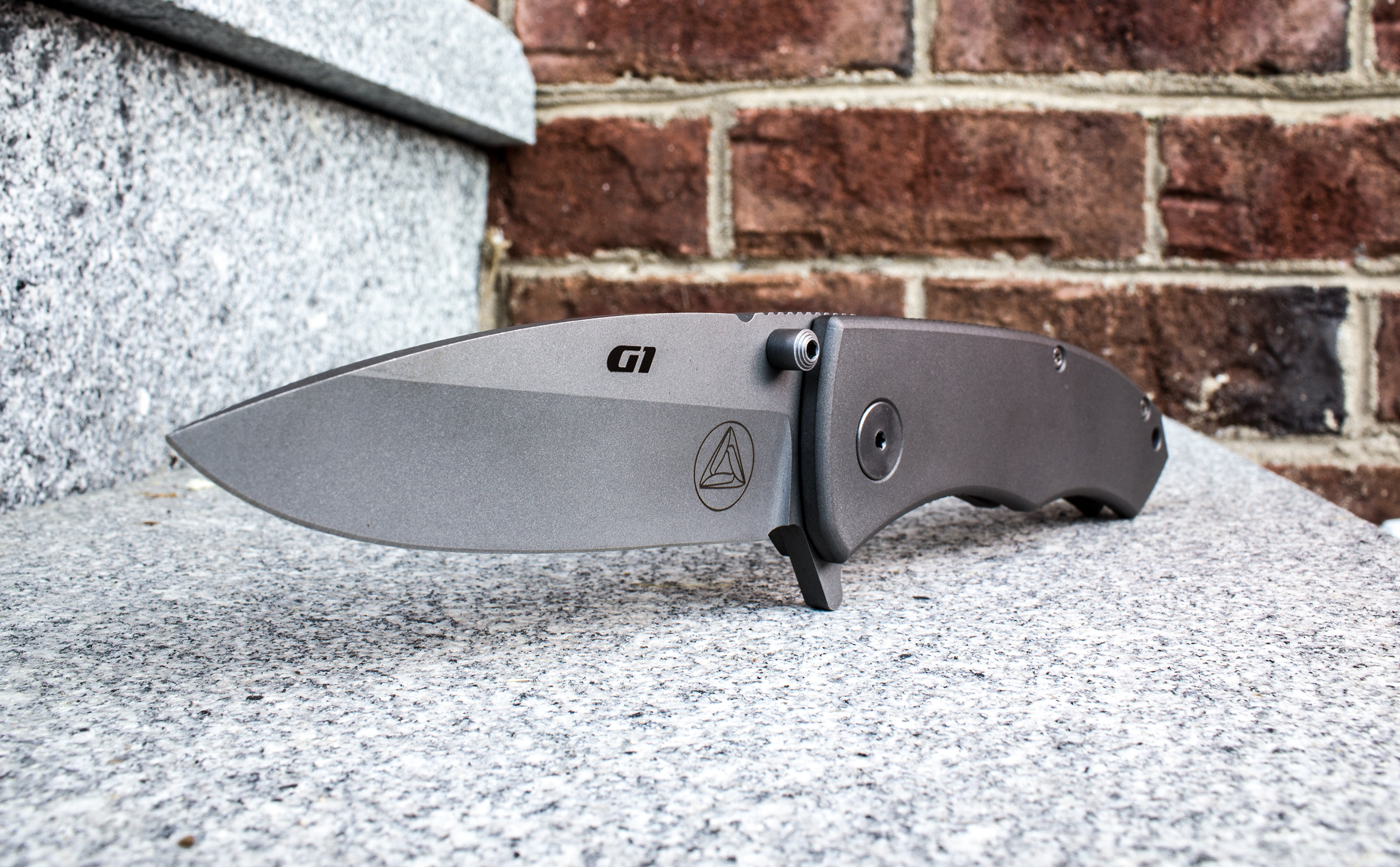 Combative Edge G1 Flipper 4" S35VN Bead Blasted Plain Blade and ...