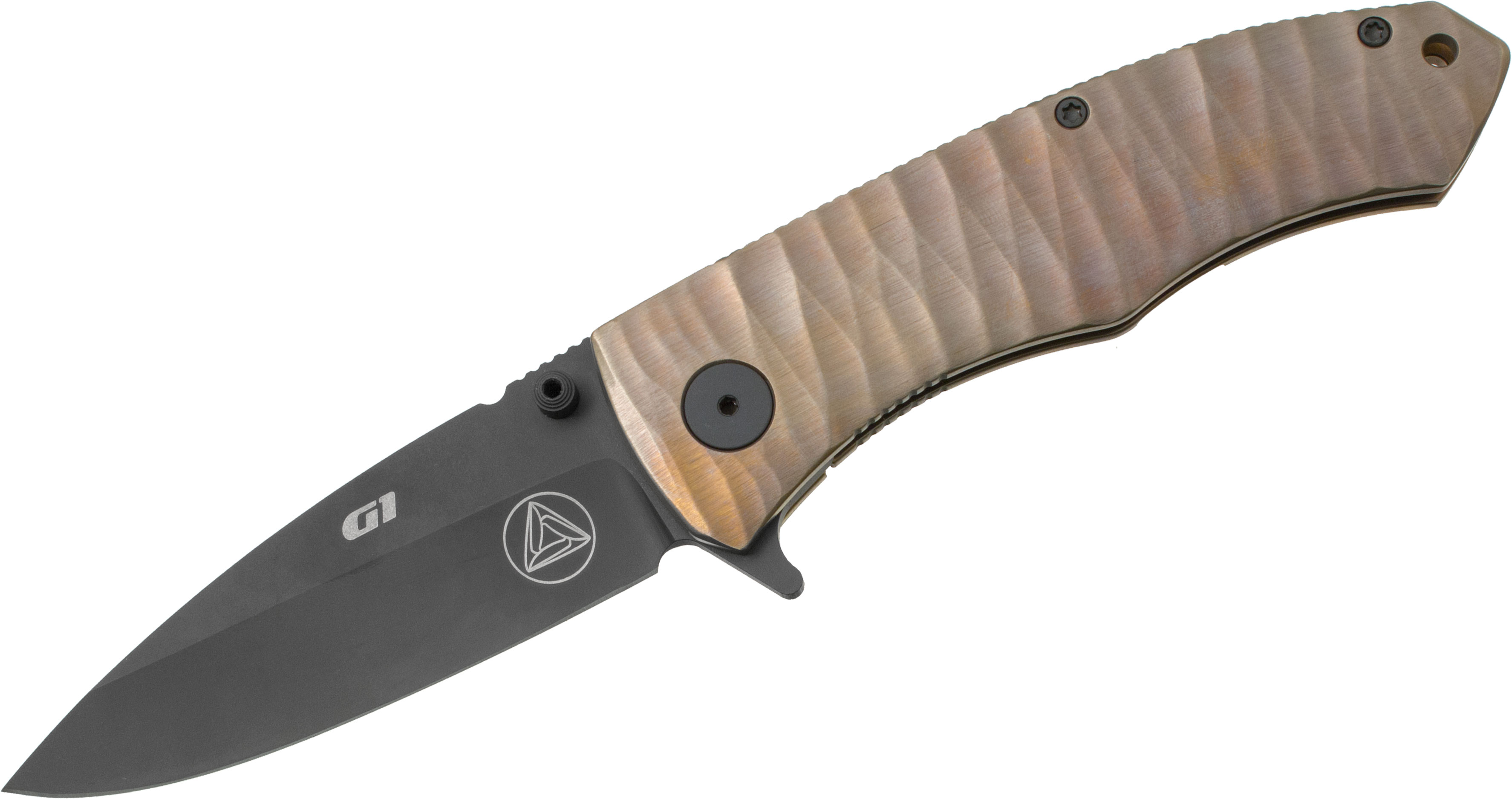 Combative Edge Customized G1 Flipper 4" S35VN Black Plain Blade, Milled ...