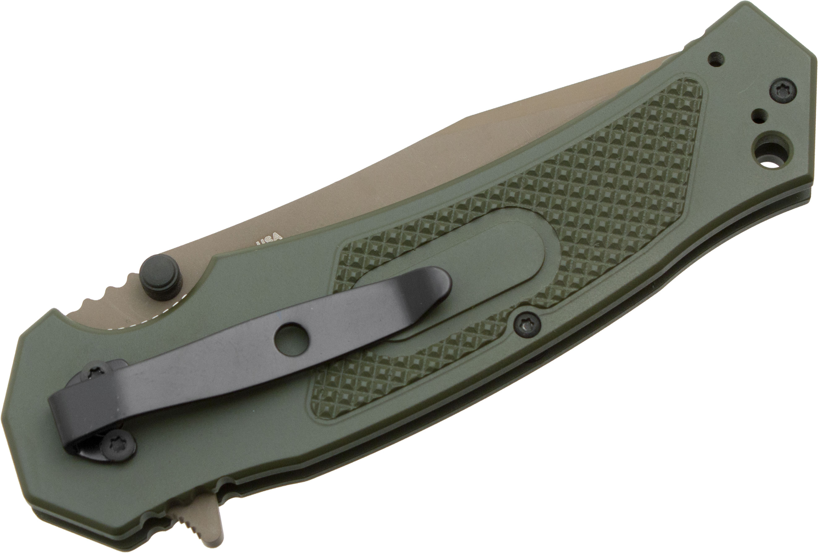 Combative Edge M1 Assisted Folder 3.875" CPM-PSF27 Coyote Tan Plain ...