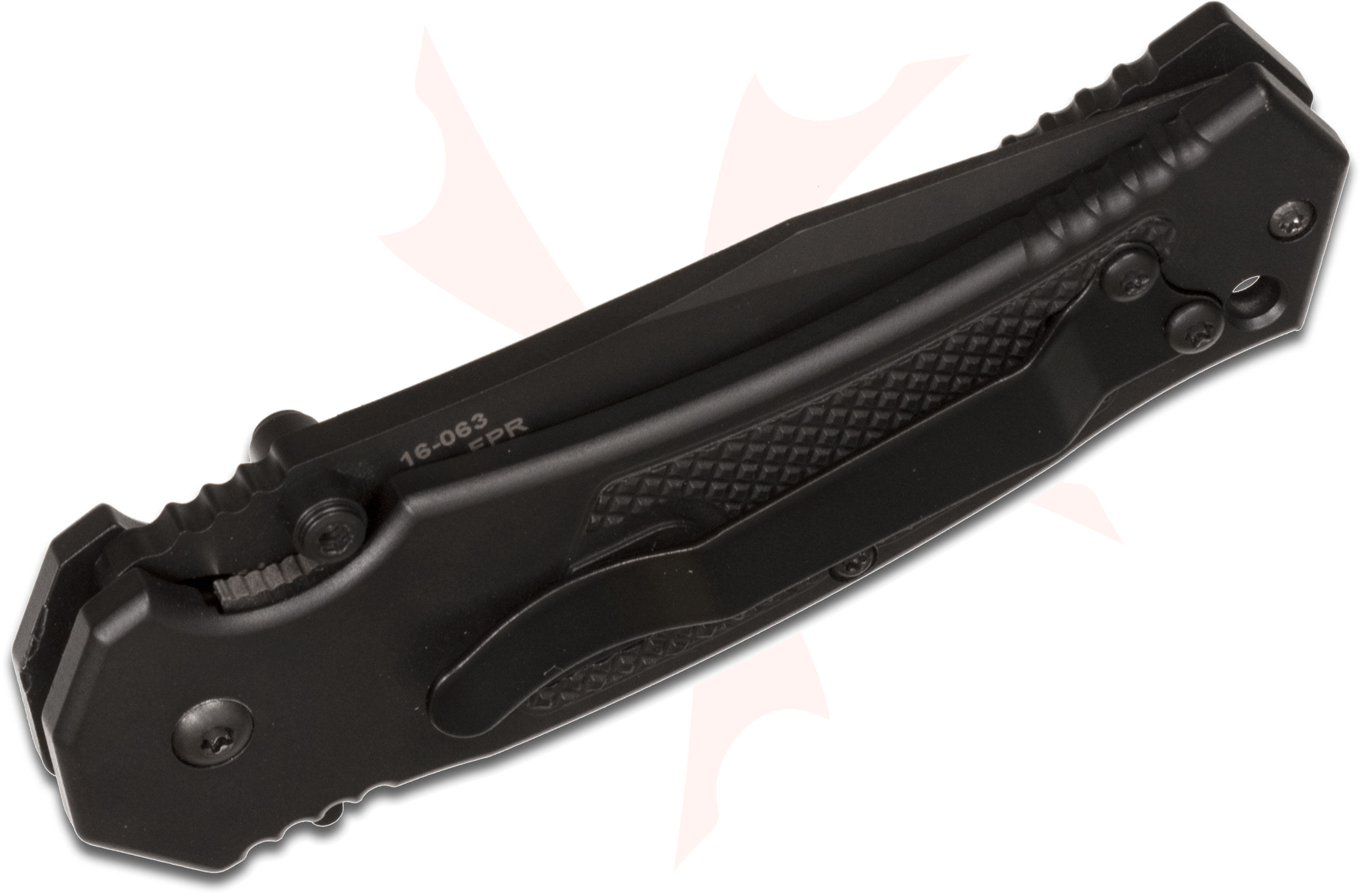 Combative Edge M1/X Assisted Flipper 3.2" S90V Black Clip Point Combo ...