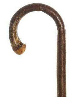 Concord Sierra Chestnut Crook 36" Italian Walking Stick - KnifeCenter ...