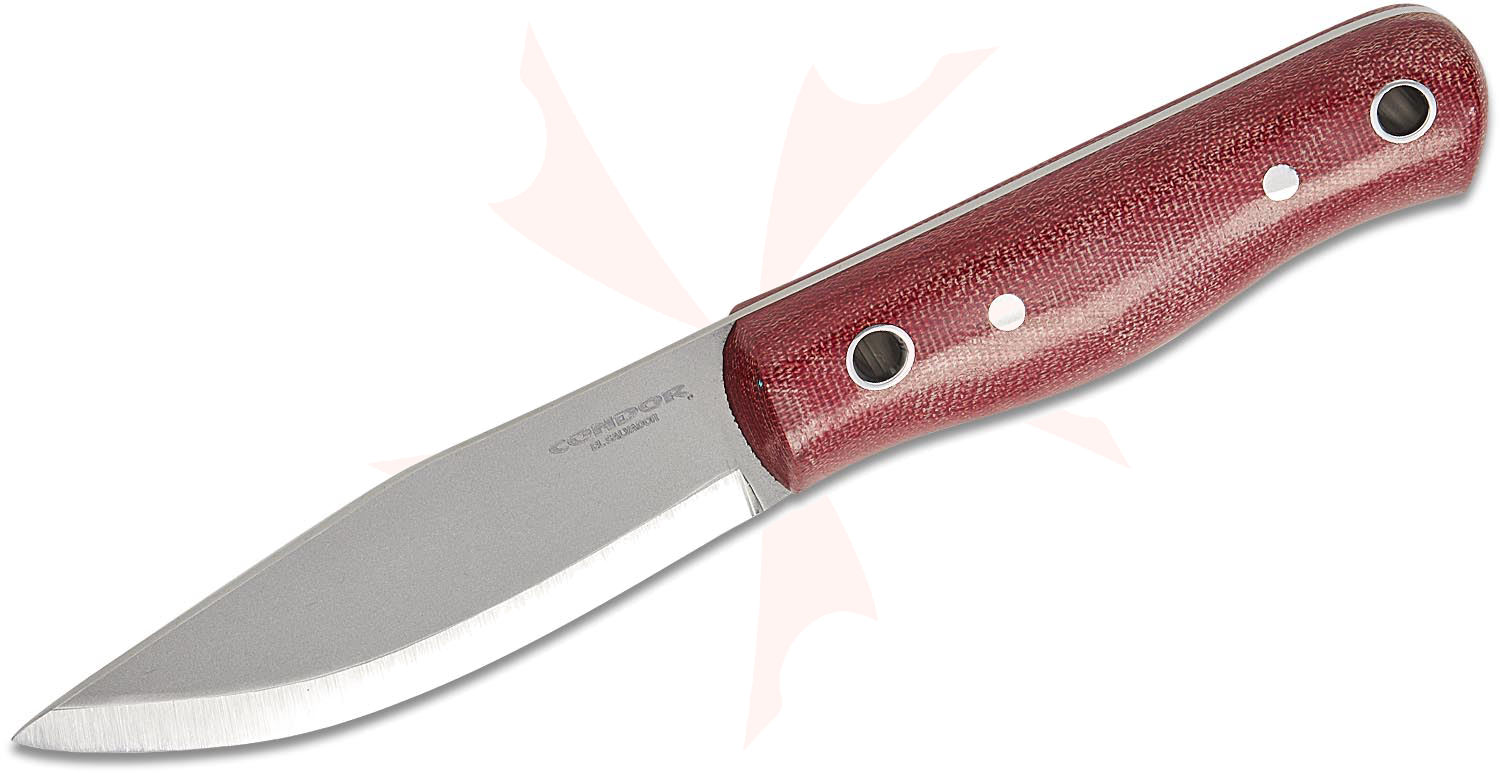 Condor Tool & Knife CTK3981-4.4-SS Firewater Knife 4.45" 14C28N Blasted ...
