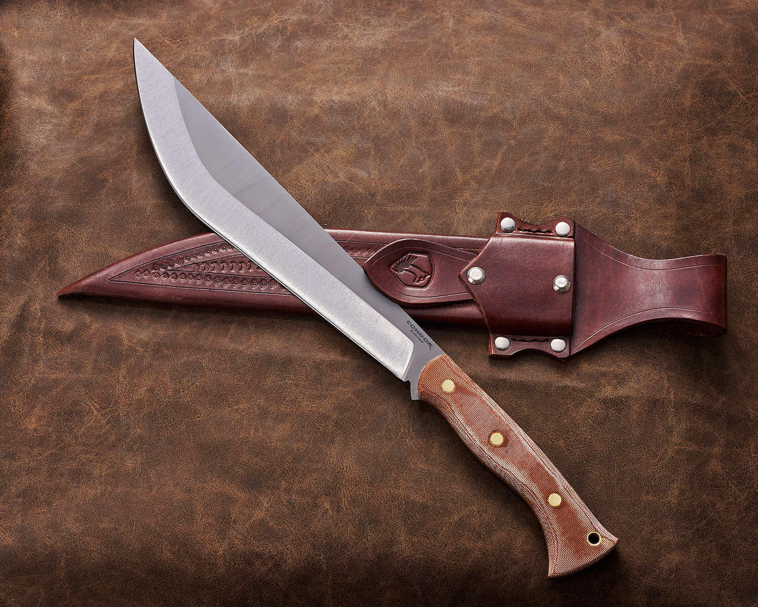 Condor Tool & Knife CTK3982-11.5HC Hmong Machete 11.55" 1075 Carbon Steel Blade, Micarta Handles ...