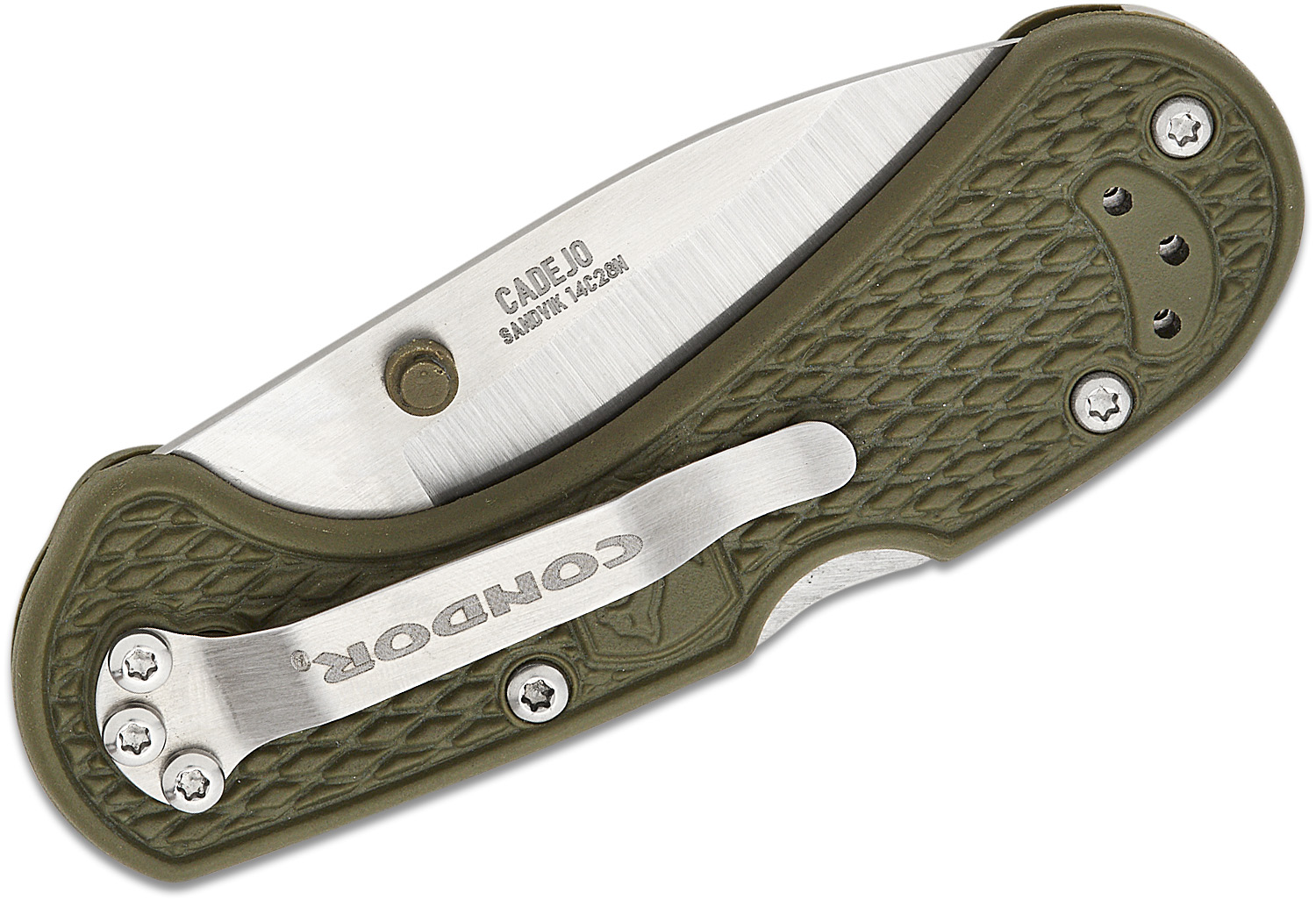 Condor Tool & Knife CTK812-3.0Z-SK Cadejo Folding Knife 2.66" Sandvik ...