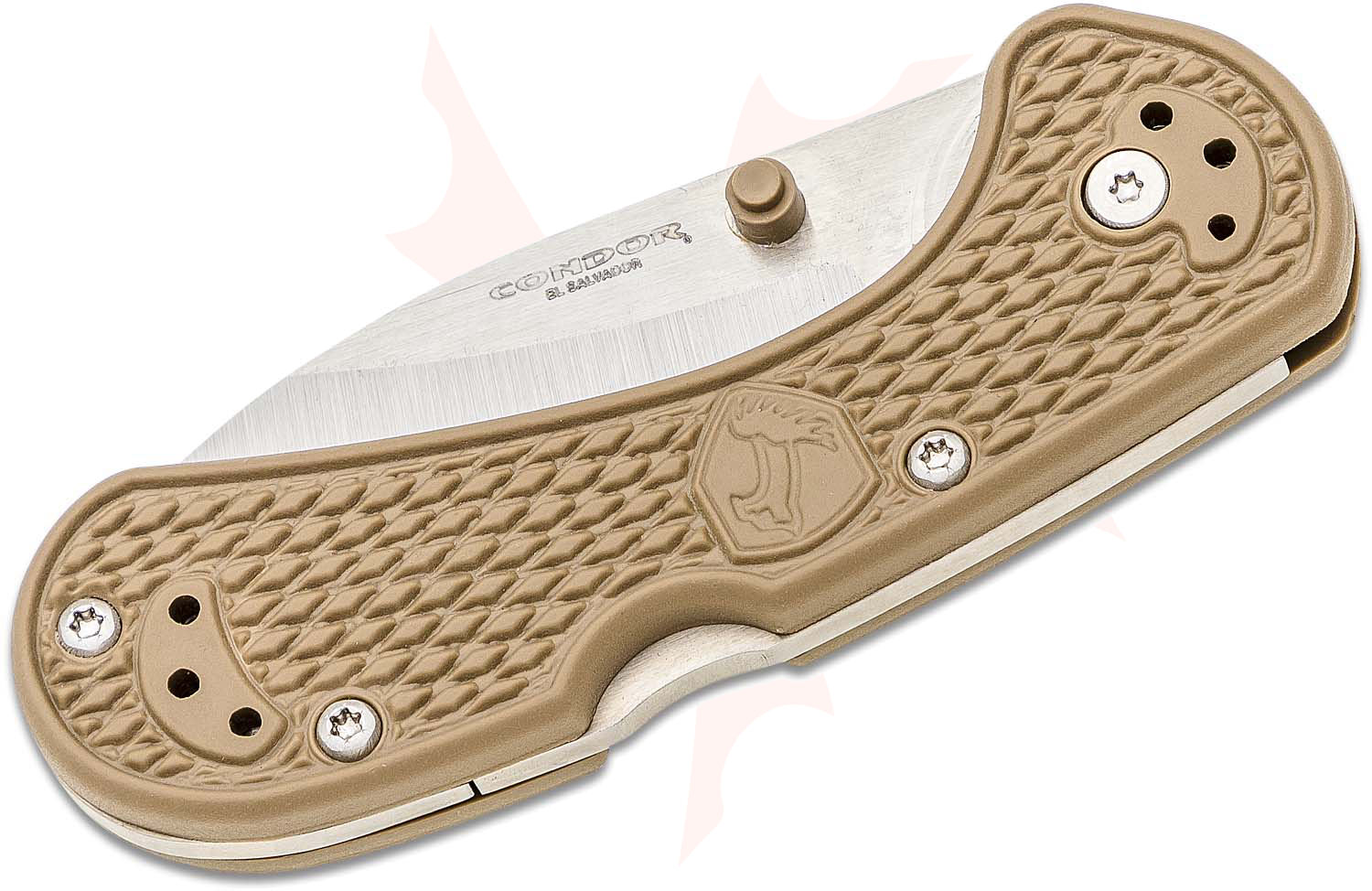 Condor Tool & Knife CTK805-2.5SK Cadejo Folding Knife 2.66" Satin Drop ...