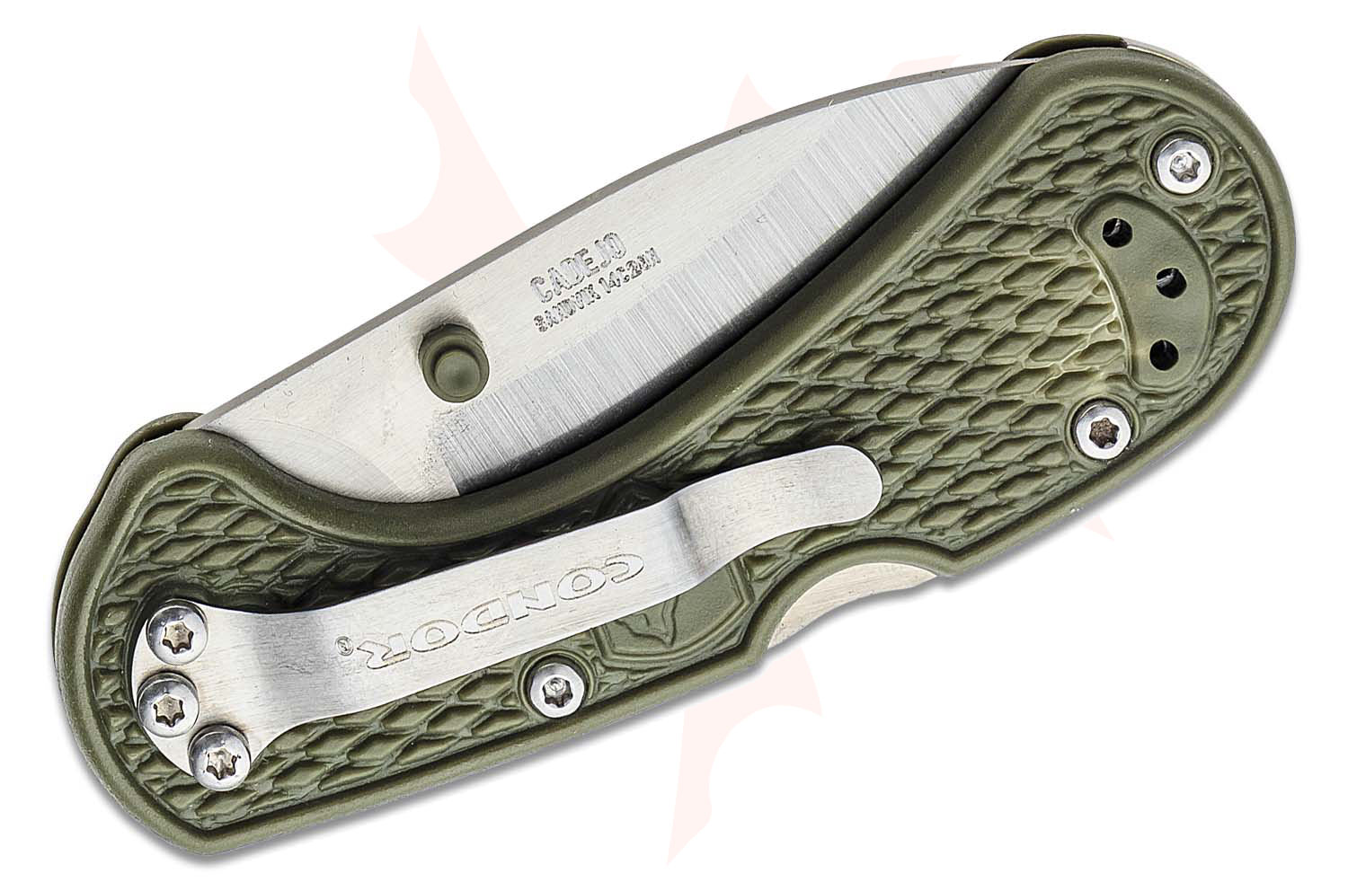 Condor Tool & Knife CTK806-2.5SK Cadejo Folding Knife 2.66" Satin Drop ...