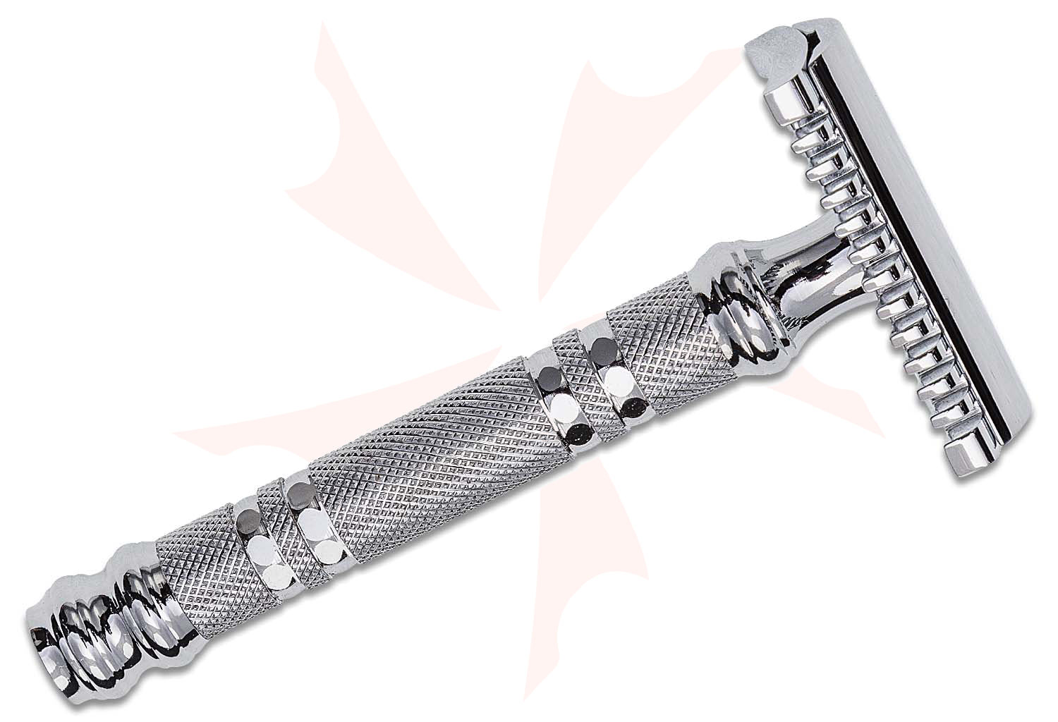 Parker 24C Chrome Double Edge Three Piece Safety Razor, 3.5" Handle ...