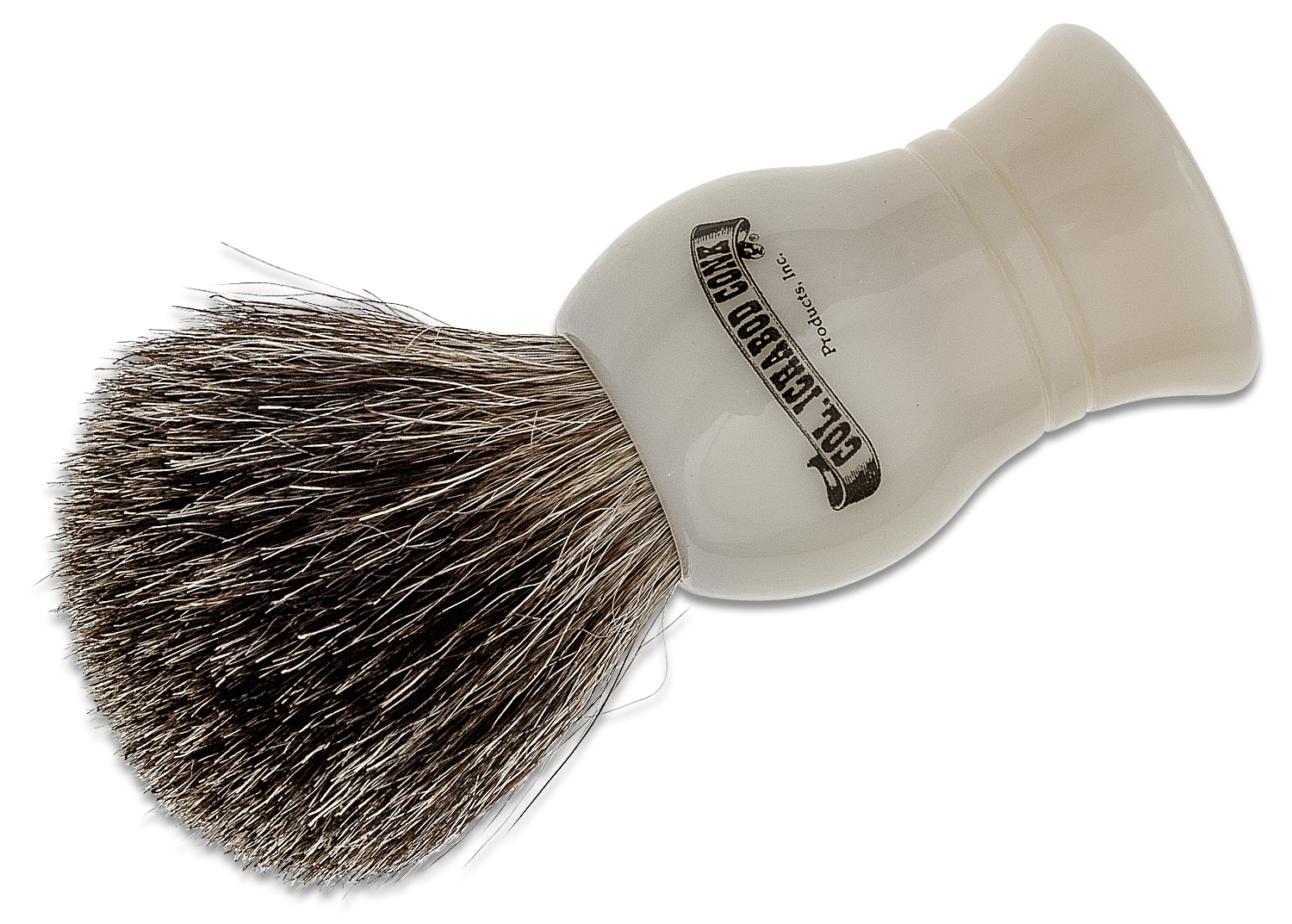 Colonel Conk #1000 Standard Pure Badger Shave Brush, Faux Ivory Handle ...