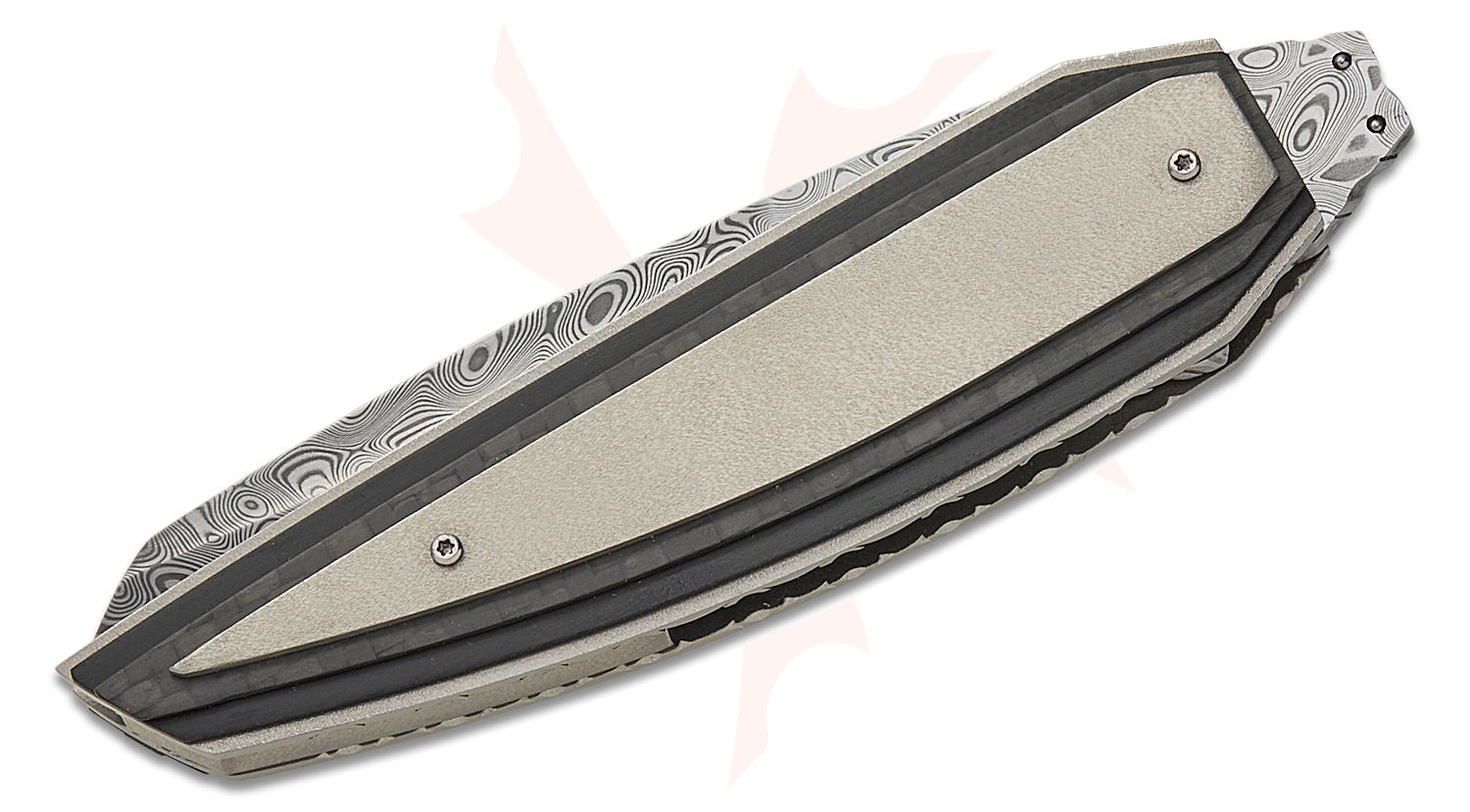 Corrie Schoeman Handmade Knives D-Lete Top Flipper Knife 3" Hakkapella ...