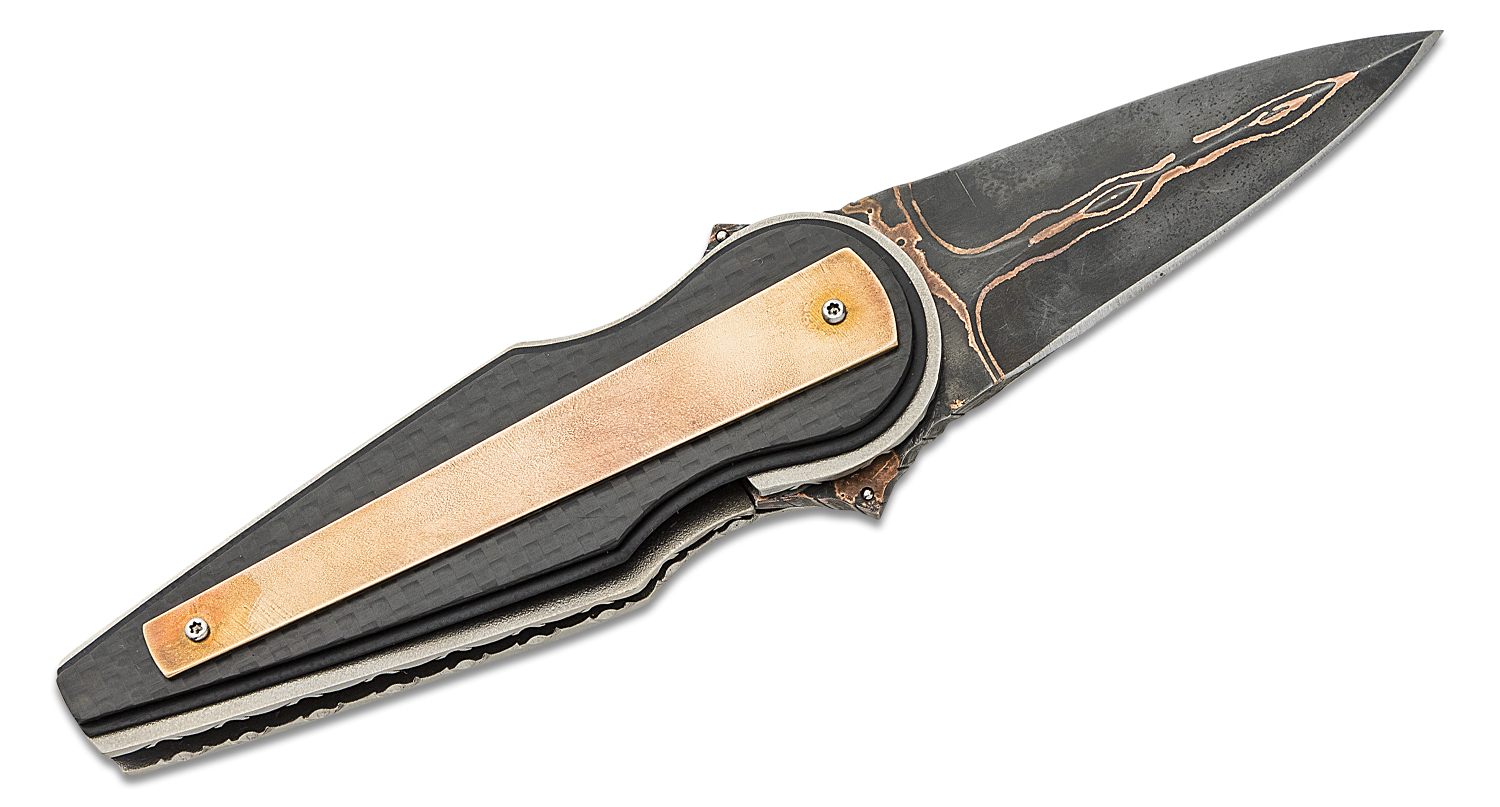 Corrie Schoeman Handmade Knives D-Mand Flipper Knife 2.75" CuMai ...