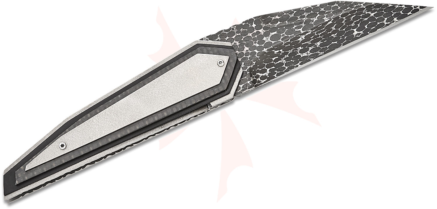 Corrie Schoeman Handmade Knives D-Stroy Front Flipper Knife 3.25" Peter ...