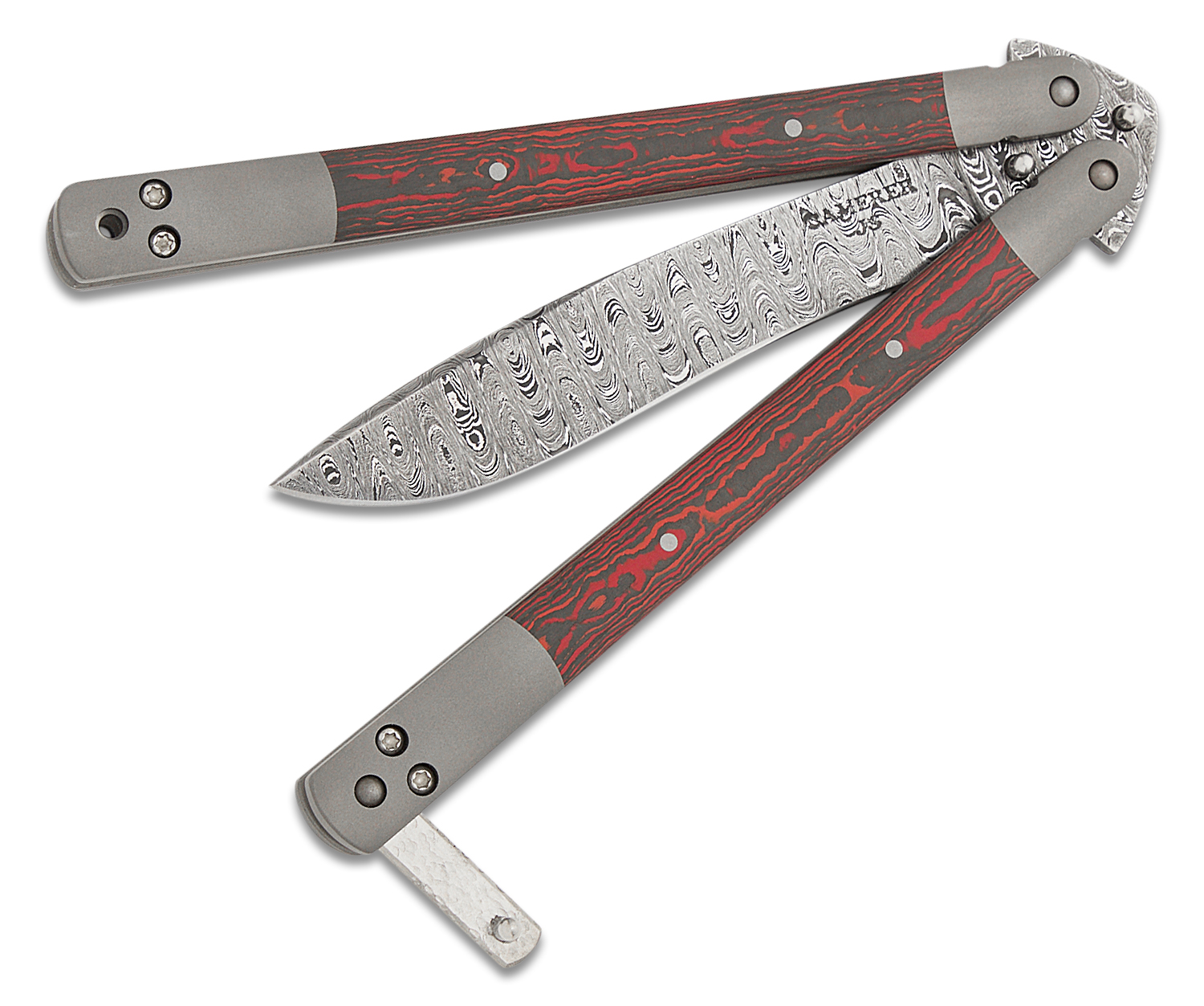 Craig Camerer Custom Balisong Butterfly Knife 4.875" Camerer 1095/15N20 ...