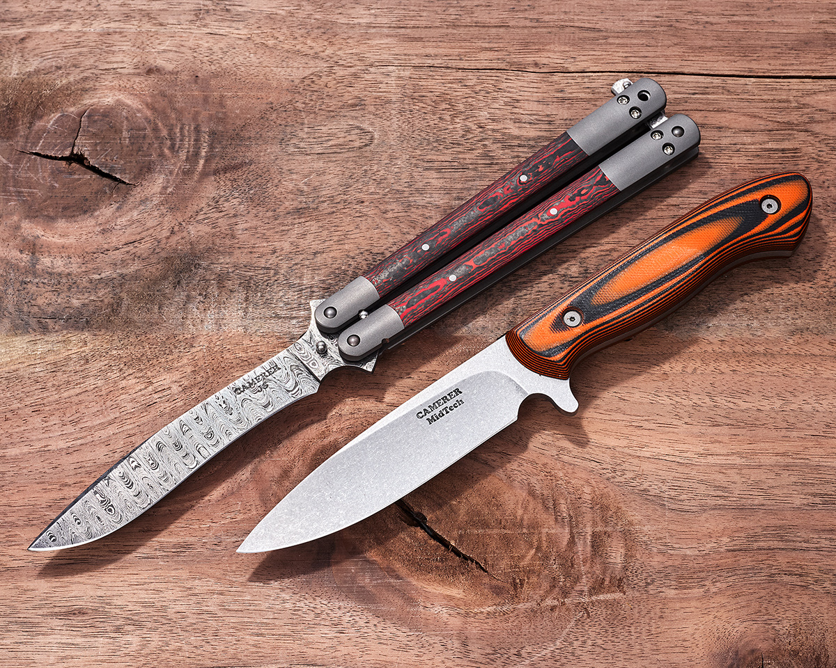 Craig Camerer Custom Balisong Butterfly Knife 4.875" Camerer 1095/15N20 ...