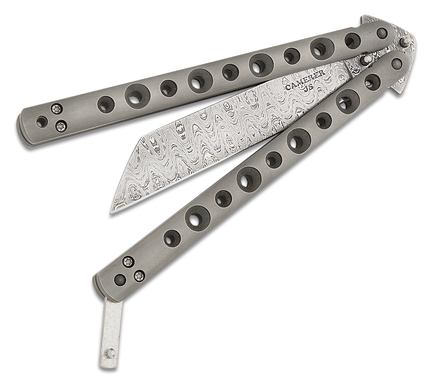 Craig Camerer Custom Balisong Butterfly Knife 4.875" Camerer 1095/15N20 ...
