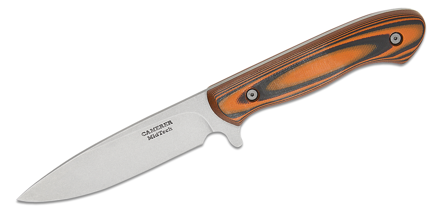 Craig Camerer Mid-Tech Outback Hunter Fixed Blade Knife 4.25" 52100 ...