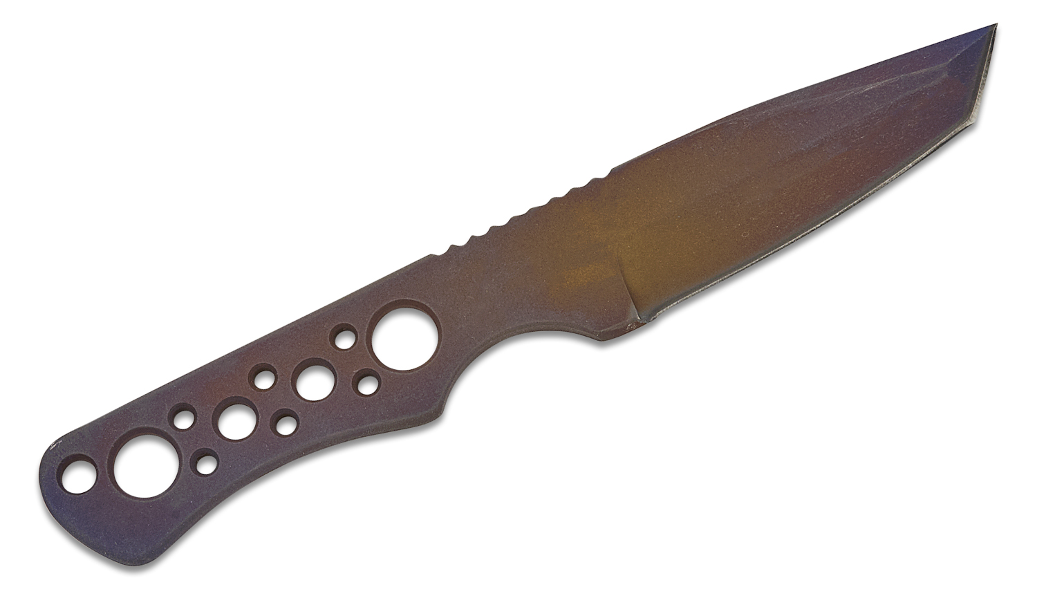 Crawford Custom Tanto Fixed Blade Neck Knife 2.75" Titanium Tanto Blade ...