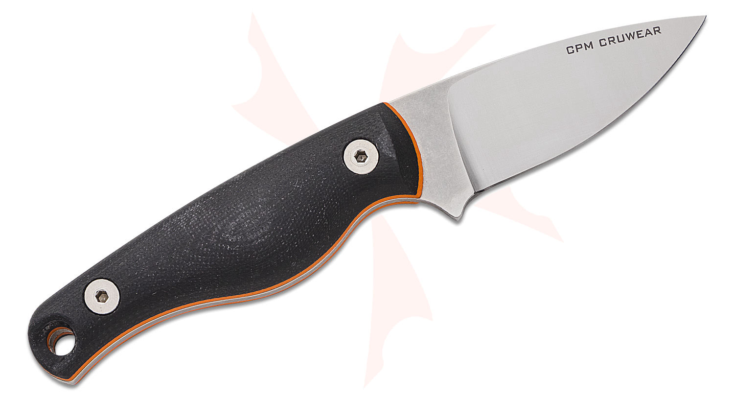 Creely Blades Mako PG Fixed Blade Knife 2.91" CPM-CruWear Drop Point ...