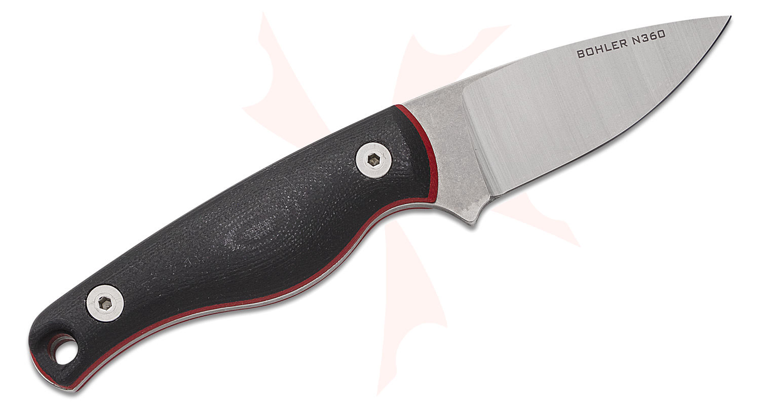Creely Blades Mako PG Fixed Blade Knife 2.91" Bohler N360 (LC200N) Drop ...