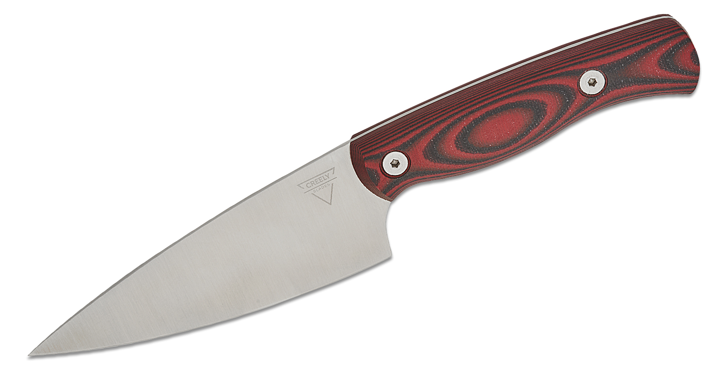 Creely Blades Omnivore Mini Chef Knife 4.84" CPM-MagnaCut Chisel Ground ...