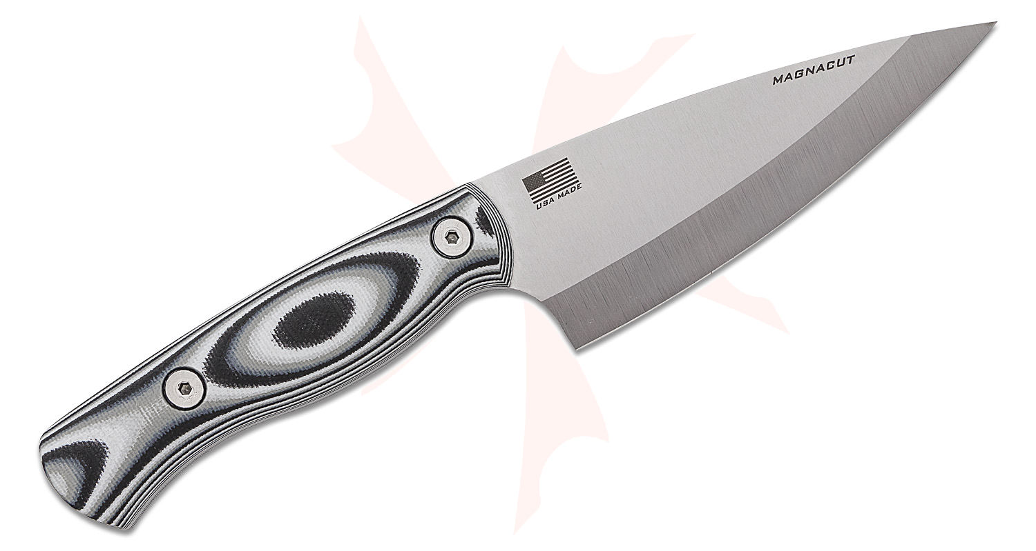 Creely Blades Omnivore Mini Chef Knife 4.84" CPM-MagnaCut Chisel Ground ...