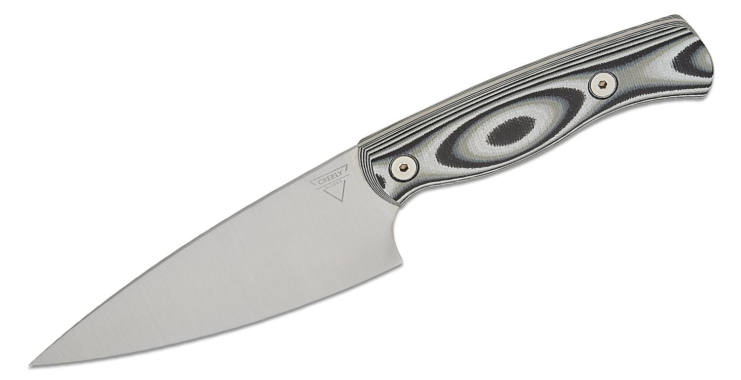 Creely Blades Omnivore Mini Chef Knife 4.84" CPM-MagnaCut Chisel Ground ...
