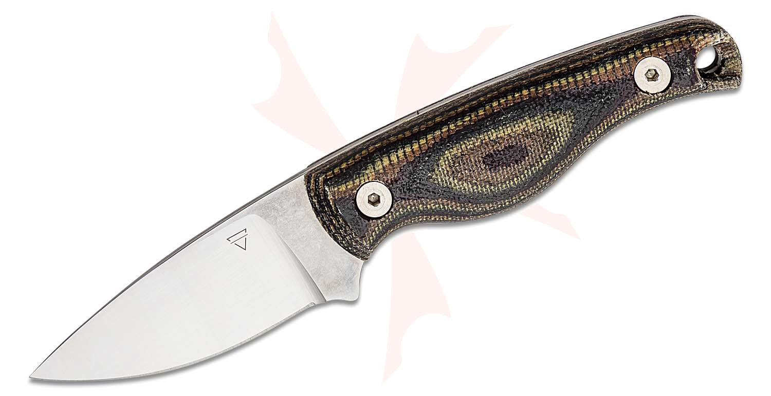 Creely Blades Mako PG Fixed Blade Knife 2.91" CPM-CruWear Drop Point ...