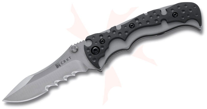 Columbia River CRKT Mini My Tighe Assisted 3" Combo Blade, Zytel ...