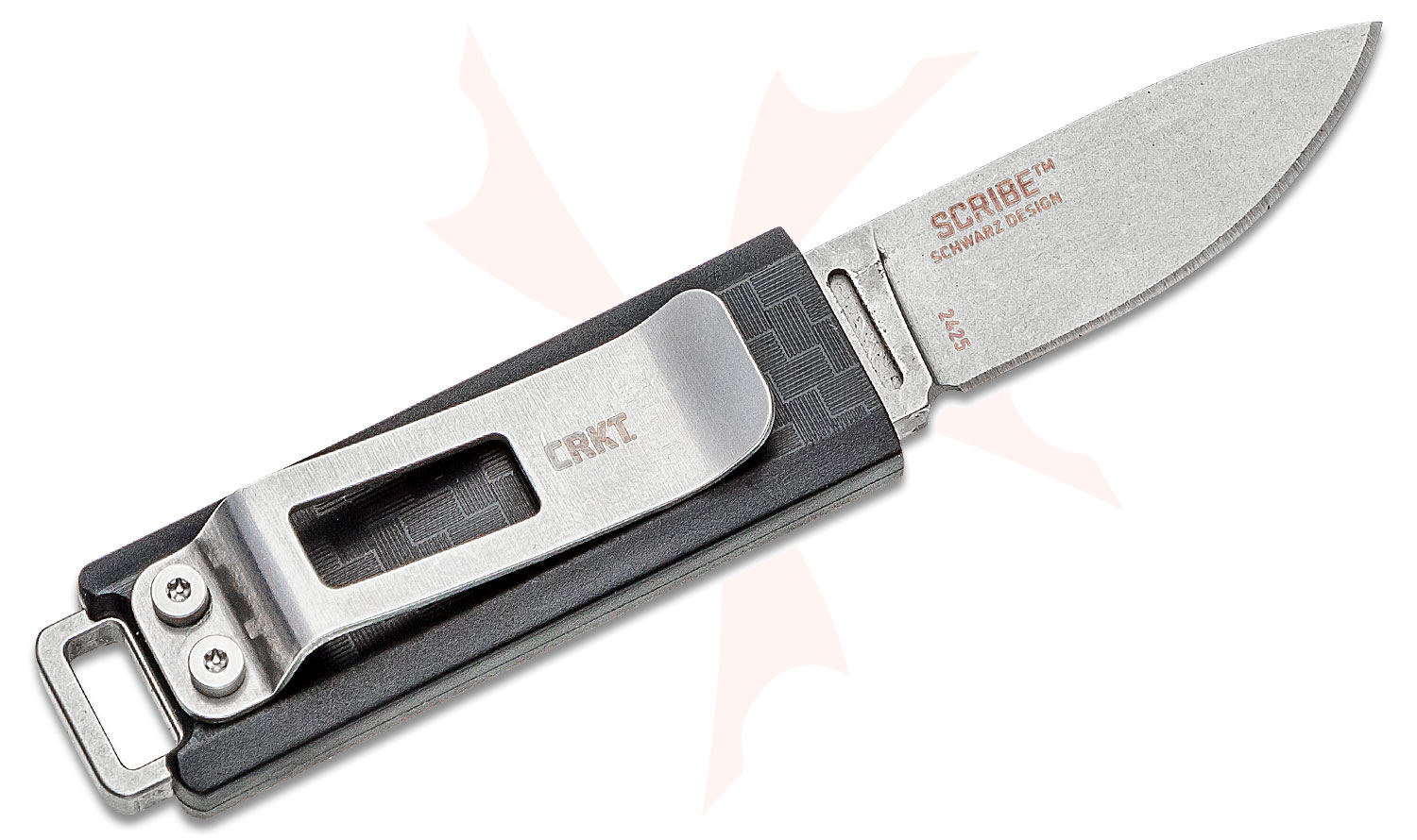 Columbia River CRKT 2425 TJ Schwarz Scribe Pocket Fixed Blade Knife 1. ...