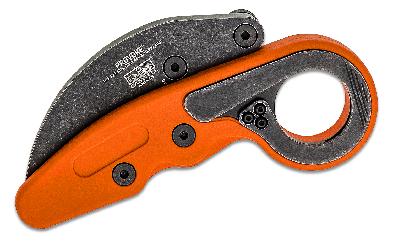 Columbia River CRKT 4041O Kinematic Provoke Orange Folding Karambit 2. ...