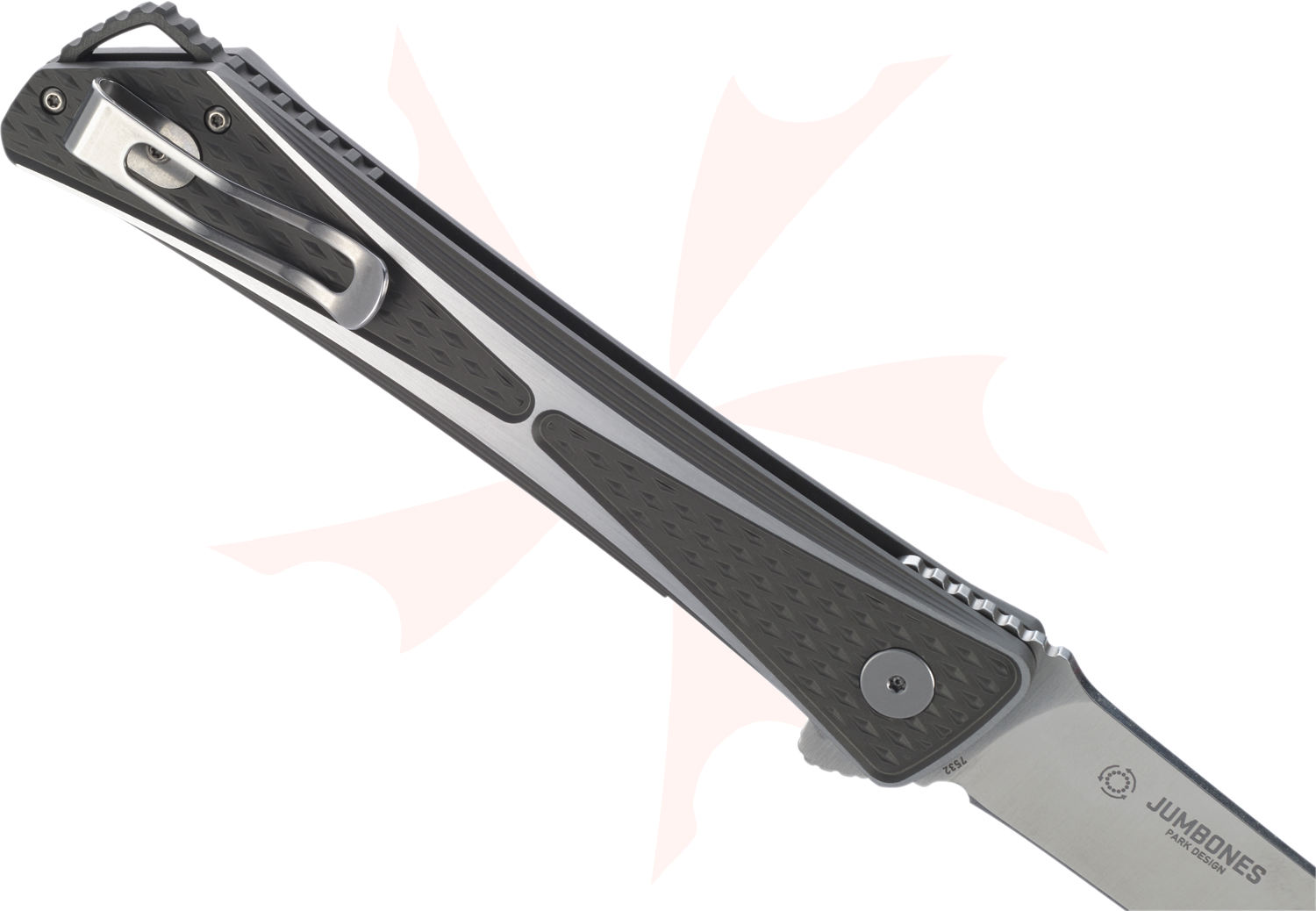 Columbia River CRKT 7532 Jeff Park Jumbones Flipper Knife 4.845" Satin ...