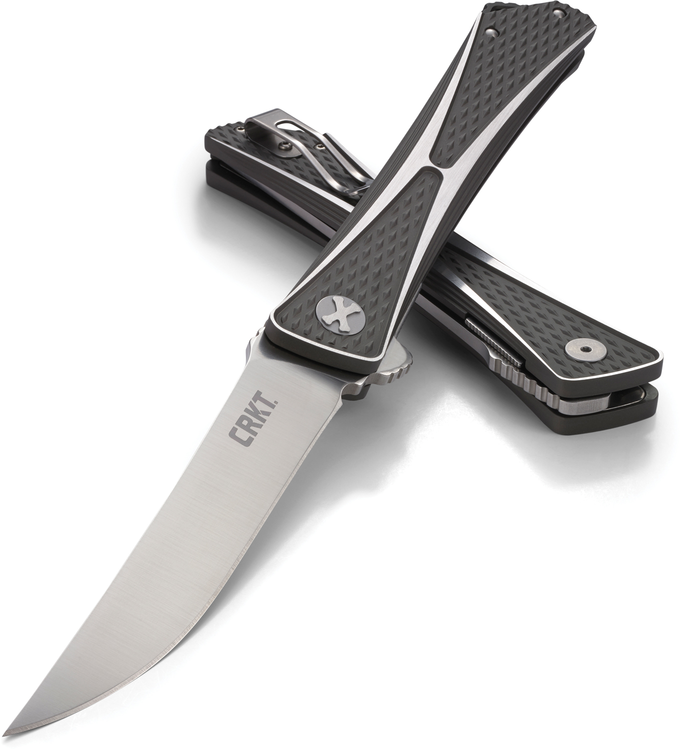 Columbia River CRKT 7532 Jeff Park Jumbones Flipper Knife 4.845" Satin ...